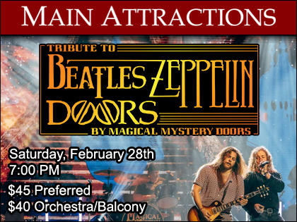 Magical Mystery Doors - Tribute to The Beatles, Led Zeppelin, The Doors ...